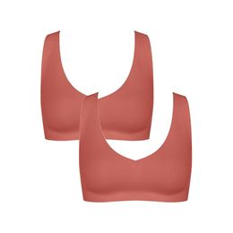 Sloggi Bra ' ZERO Feel 2.0 Bralette ' female Orange, Red size XXL