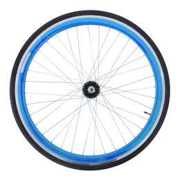 Galano Blade 700c Hinterrad Fixie Komplettrad mit FlipFlop Nabe und Reifen Fixie blau