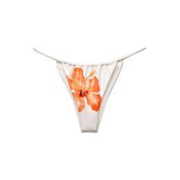 Pull&Bear Pull&bear Bikinihose Damen Gr&ouml;&szlig;e S gelb / orange / schwarz / wei&szlig;