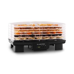 Klarstein Bananarama D&ouml;rrautomat schwarz 550W Trockner Dehydrator 6 Etagen Schwarz