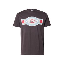 Amplified T-Shirt 'OASIS' Herren Gr&ouml;&szlig;e S hellblau / schlammfarben / rot / wei&szlig;