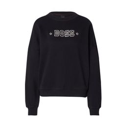 BOSS Sweatshirt 'C_Eland_1' Damen Gr&ouml;&szlig;e XS schwarz / offwhite