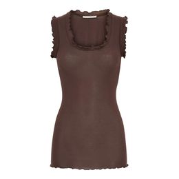 Seamless Basic Top 'Flounce' female Brown size S/M