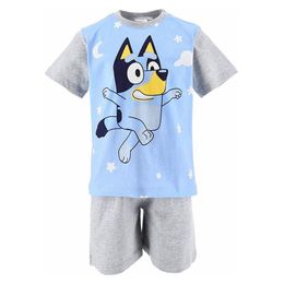 Bluey Pyjama "Bluey" in Grau/ Hellblau - 57% | Größe 98 | Kinder-waesche