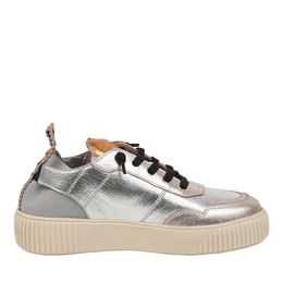 CRICK IT Crickit Low-Top Sneaker - Sneaker OAKLI - Gr. 41 (EU) - in Silber - f&uuml;r Damen