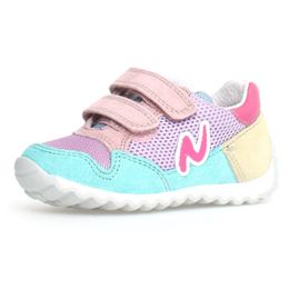 Naturino Mädchen Sneaker "SAMMY 2 VL", Gr. 30, lila, Lederimitat, Textil, Veloursleder, colorblocking, Schuhe, Freizeitschuh mit Wechselfußbett,