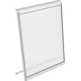 Fenster Vitavia, grau, Aluminium, Fenster, "f&uuml;r Venus, Apollo, Calypso, Freya, Dione u.a.", Gew&auml;chshausfenster, Alu, mit Hohlkammerplatte 6 mm