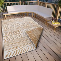 Teppich Hanse Home, B:200cm H:5mm L:290cm, gelb, Polypropylen (PP), Wohnzimmer, Teppiche, "BIRI Wendeteppich", In-& Outdoor, Wetterfest, Balkon,