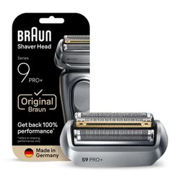 Braun Ersatzscherkopf "Series 9 96M", silber, Scherköpfe, Kompatibel mit allen Braun Series 9 Rasierern, ORIGINAL vom Hersteller