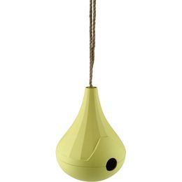 AM Design Dekofigur "Vogelhaus aus Bambus", B/H/T: 15,5cm x 20cm x 20cm, gelb, Wohnzimmer, Dekofiguren, in gelb, gr&uuml;n oder blau
