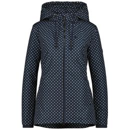 alife and kickin ALIFE & KICKIN Damen Winterjacke "Damen LilouAK B", blau, Gr. L, 100% Polyester, Jacken, Warm gefütterte Jacke mit flauschigen Teddyfell Innenfutter