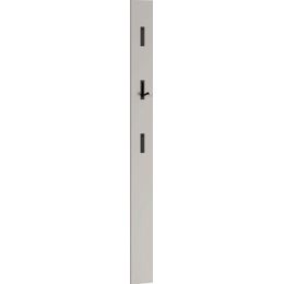 Garderobenpaneel Germania, B:15cm H:170cm T:3cm, grau, Garderobenpaneele, "Colorado", mit 3 Klapphaken in schwarz oder alufarben, H&ouml;he 170 cm