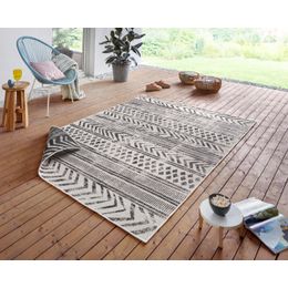 Teppich Hanse Home, B:80cm H:5mm L:150cm, schwarz, Polypropylen (PP), Wohnzimmer, Teppiche, "BIRI Wendeteppich", In-& Outdoor, Wetterfest, Balkon,