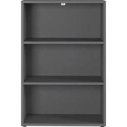 Aktenregal Germania, B:80cm H:120cm T:40cm, grau, Spanplatte, Regale, "GW-Agenda Aktenregal", mit verstellbaren Einlegeb&ouml;den, Breite 45 oder 80 cm,