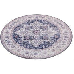 Teppich Hanse Home, H:5mm &Oslash;:160cm, bunt, Polyester, Wohnzimmer, Teppiche, "Anthea", Orientalisch, Orient, Vintage, Wohnzimmer, Schlafzimmer, Esszimmer