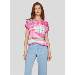 Rabe Damen Print-Shirt "T-Shirt", pink, Gr. 36, gemustert, 50%Baumwolle 50%Viskose, Shirts