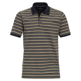 Casamoda Herren Poloshirt "Casamoda Polo-Shirt gestreift", grün, Gr. M, 50% Baumwolle, 50% Polyester, Shirts