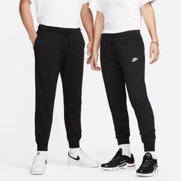 Nike Sportswear Damen Jogginghose "CLUB FLEECE WOMEN'S MID-RISE JOGGERS", schwarz-weiß, Gr. XS, Obermaterial: 80% Baumwolle, 20% Polyester, Hosen