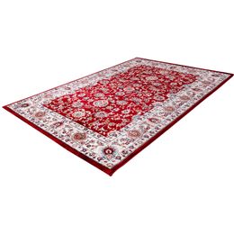Teppich Obsession, B:120cm H:11mm L:170cm, rot, Polyester, Wohnzimmer, Teppiche, "Isfahan 741", Orient-Optik, ideal im Wohnzimmer & Schlafzimmer