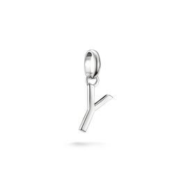 Thomas Sabo Damen Charm Buchstabe "Charm Alphabet/Buchstabe - Connect", Y, silber, Silber 925 (recycelt), Charms
