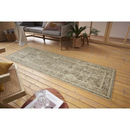 Teppich Hanse Home, B:75cm H:3mm L:200cm, schwarz, Polypropylen (PP), Wohnzimmer, Teppiche, "Luxor", In-& Outdoor, L&auml;ufer, wetterfest, Balkon,