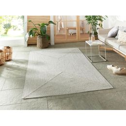 Teppich Hanse Home, B:200cm H:10mm L:290cm, grau, Polypropylen, Wohnzimmer, Teppiche, "Trenzado", In- & Outdoor, Handmade-Look, L&auml;ufer, Wetterfest,
