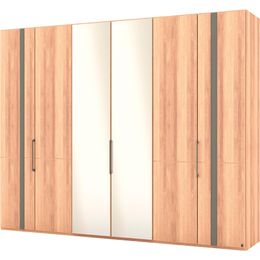 Drehtürenschrank Musterring, B:300cm H:236cm, braun, Schränke, "Sorrent, Kleiderschrank, Schrank, teilmassiv Eiche", Türen Eiche massiv oder als