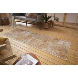 Teppich Hanse Home, B:75cm H:3mm L:200cm, rot, Polypropylen (PP), Wohnzimmer, Teppiche, "Gizeh", In-& Outdoor, L&auml;ufer, Wetterfest, Balkon,