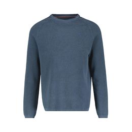 Lerros Jungen Strickpullover "Lerros Gestreifter Strickpullover, Strukturbaumwolle", blau, Gr. S, 100% Baumwolle, Pullover