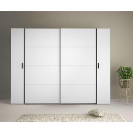 Kleiderschrank Home Affaire, B:270cm H:207cm T:61,4cm, weiß, FSC-zertifizierter Holzwerkstoff, Schlafzimmer, Schränke, "Antioch, FSC-zertifiziert,