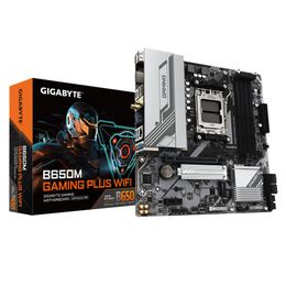 Gigabyte Mainboard "B650M GAMING PLUS WIFI Mainboard – AMD Ryzen 9000 CPUs, 5+2+2 Phasen V", ohne farbbezeichnung, B:27,2cm H:7cm T:27cm, Mainboards