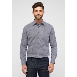 Eterna Herren Langarmhemd "MODERN FIT", blau, Gr. 44, 100% Baumwolle, Hemden, NON IRON (bügelfrei)