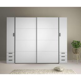 Kleiderschrank Home Affaire, B:270cm H:207cm T:61,4cm, weiß, FSC-zertifizierter Holzwerkstoff, Schlafzimmer, Schränke, "Antioch, FSC-zertifiziert,