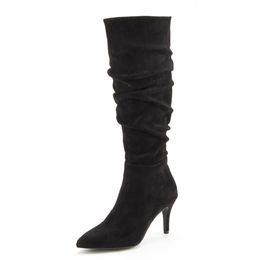 Lascana Damen Reißverschlussstiefel, Gr. 40, schwarz, Obermaterial: 100% Textilmaterial. Decksohle: 100% Textilmaterial. Futter: 100% Textilmaterial.