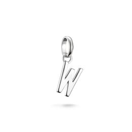 Thomas Sabo Damen Charm Buchstabe "Charm Alphabet/Buchstabe - Connect", W, silber, Silber 925 (recycelt), Charms