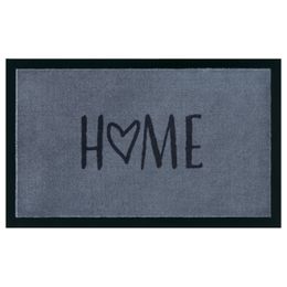 Fu&szlig;matte Hanse Home, B:45cm H:5mm L:75cm, grau, Polyamid, Flur, Teppiche, "Magne", Schmutzfangmatte, T&uuml;rmatte, In- und Outdoor, Schrift, L&auml;ufer,