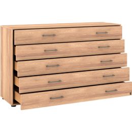 Schubkastenkommode Musterring, braun, Sideboards, "Sorrent Sideboard, Wäscheschrank, mit Schubladen, teilmassiv, 141 cm", Schubkästen mit