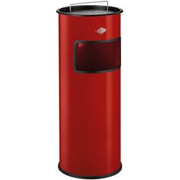 Wesco Aschenbecher, B/H/T: 32cm x 74cm x 32cm, 24 l, rot, Balkon, Mülleimer, Standascher mit Sieb, 24 Liter
