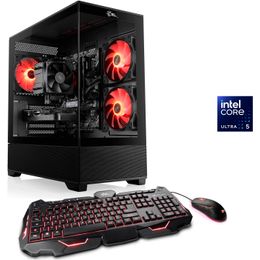 CSL Gaming-PC "AeroVision V24337", Microsoft Windows 11 Home (64 Bit), 32 GB RAM 1.000 GB SSD, schwarz, Desktop-PCs