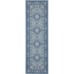 Teppich Hanse Home, B:80cm H:9mm L:250cm, blau, Polypropylen (PP), Wohnzimmer, Teppiche, "Skazar Isfahan", Kurzflor, Orient, Läufer, Vintage,