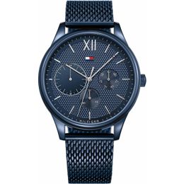 Tommy Hilfiger Kinder Multifunktionsuhr "DAMON", blau, Armbanduhren, Quarzuhr, Armbanduhr, Herrenuhr, Datum, Edelstahlarmband