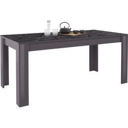 Esstisch Inosign, B:180cm, grau, K&uuml;che, Tische, "Prisma 180x90 cm, Esszimmertisch, ausziehbar, erweiterbar auf 228 cm", rechteckig,Tischplatte St&auml;rke