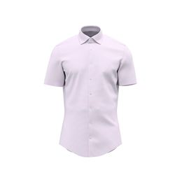 Seidensticker Herren Businesshemd "Shaped", lila, Gr. 40, unifarben, 100% Baumwolle, Hemden, Shaped Kurzarm Kentkragen Uni