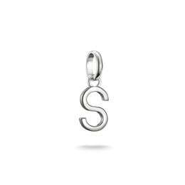 Thomas Sabo Damen Charm Buchstabe "Charm Alphabet/Buchstabe - Connect", S, silber, Silber 925 (recycelt), Charms