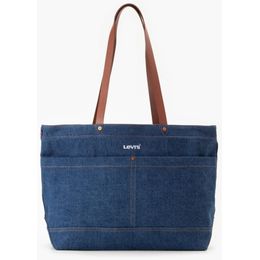 Levi's LEVI'S Damen Shopper "WOMEN'S HERITAGE TOTE-ALL", blau, Baumwolle, Taschen