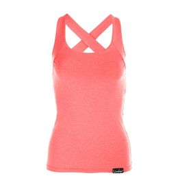 WINSHAPE Damen Sporttop "WVR25", rot, Gr. S, 48% Baumwolle, 48% Polyester, 4% Elasthan, Tops, Cross Back Style