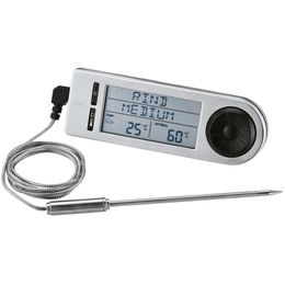 R&ouml;sle R&Ouml;SLE Bratenthermometer, B:4,7cm H:2cm T:18cm, silber, Temperaturmessger&auml;te, digitaler Kerntemperaturmesser, &ndash;20 C bis +250 C, Edelstahl 18/10