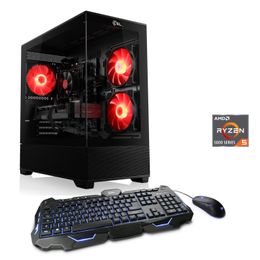 CSL PC-Set "AeroVision V24353", Microsoft Windows 11 Home (64 Bit), 16 GB RAM 500 GB SSD, schwarz, Desktop-PCs