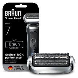 Braun Ersatzscherkopf "Series 7 74S", silber, Scherköpfe, Kompatibel mit Braun Series 7 Rasierern der Generation 70, 71 und 72