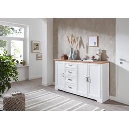 Kommode Innostyle, B:182cm H:102cm, braun, FSC-zertifizierter Holzwerkstoff, Holzwerkstoff, Schlafzimmer, Sideboards, "Jasmin", Breite 182 cm